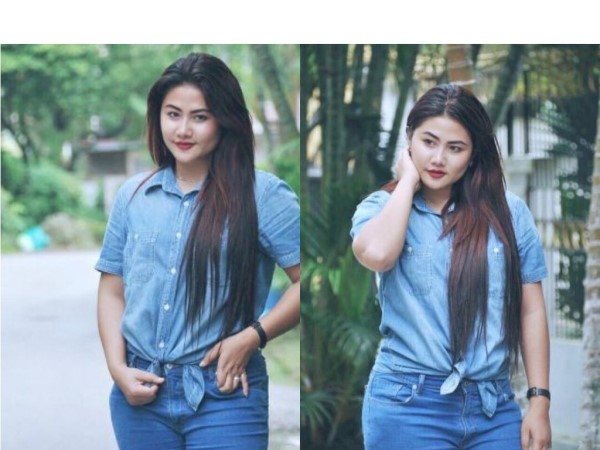 လိုက်ဖက်တဲ့ ဂျင်းဖက်ရှင်လေးနဲ့ လှနေသူလေး မေပန်းချီ - Myanmarload