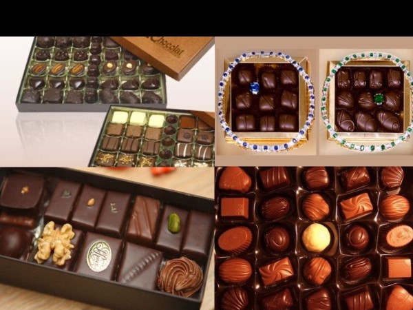 ကျောက်မျက်ရတနာများဖြင့် စီခြယ်ထားပြီး လက်ရွေးစင် ချောကလက်တွေသာ ထည့်သွင ...