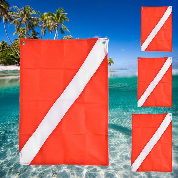 Dive Flag Red&White Scuba Dive Flag Safety Signal Marker for Diving ...