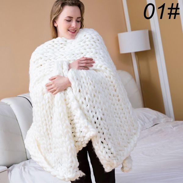 DIY Icelandic Coarse Wool Yarn Super Soft Arm Knitting Wide Yarn Extra ...