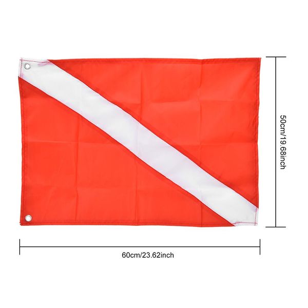 Dive Flag Red&White Scuba Dive Flag Safety Signal Marker for Diving ...