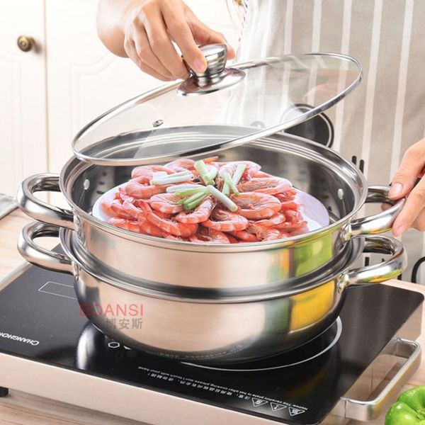 Stainless steel steamer double layer three layer soup steamer multi ...